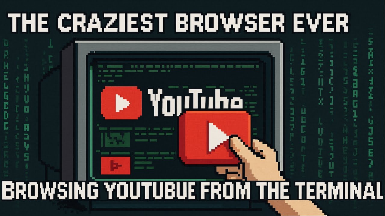 The Craziest Browser Ever: Browsing YouTube From The Terminal!